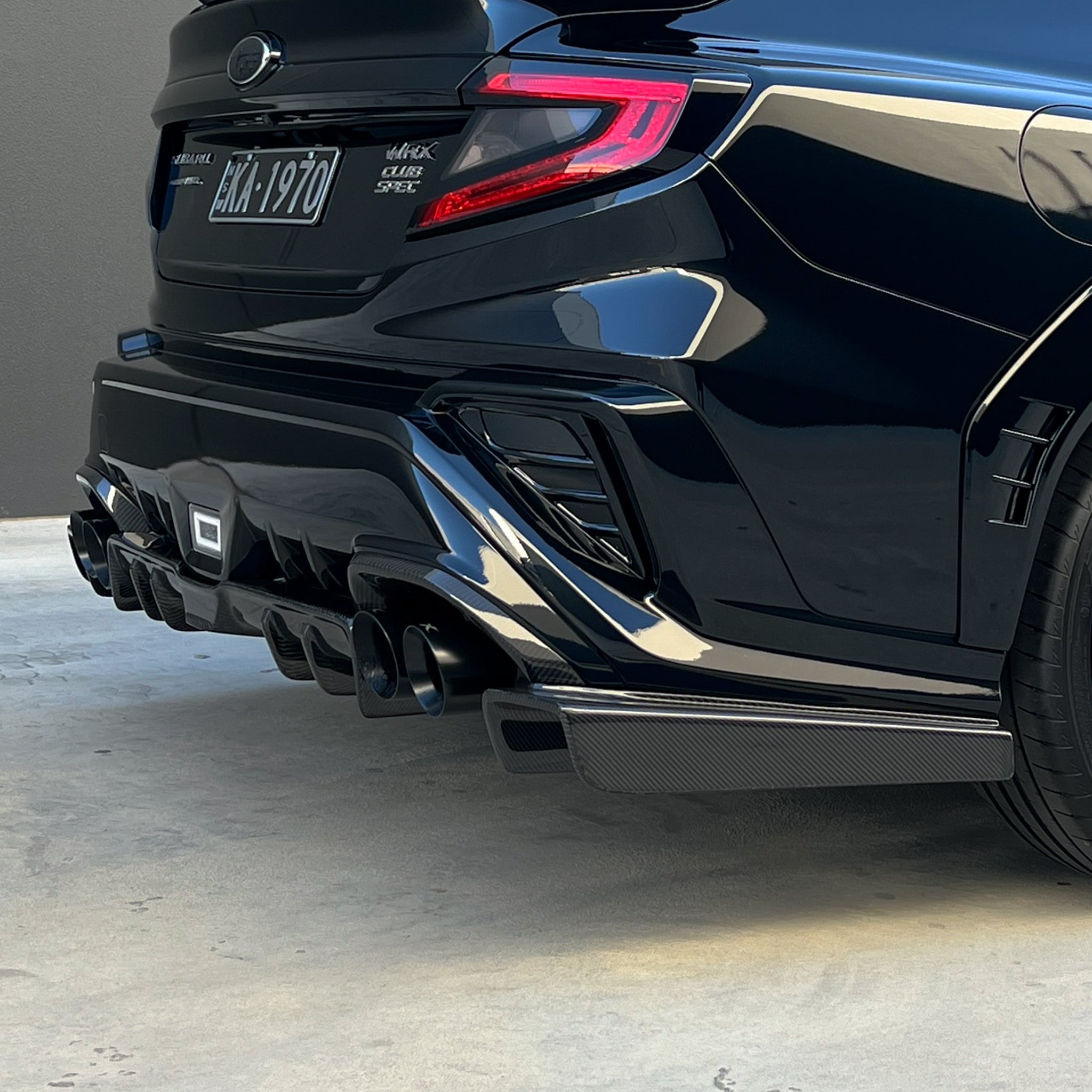 WRX VB Rear Diffuser Upgrade - Carbon Fiber 3-Piece – DMAKER Australia