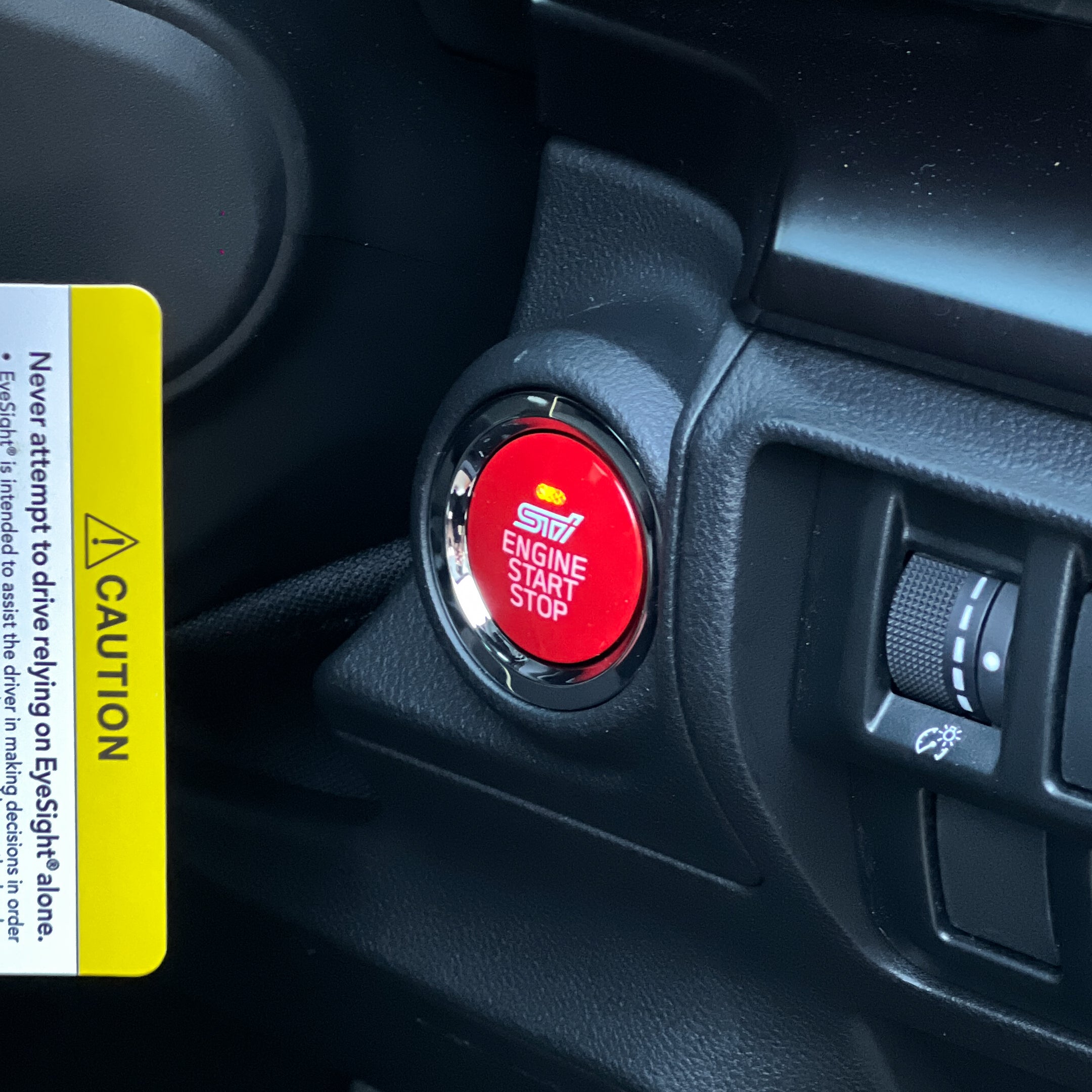 Subaru WRX Engine Start Button - Genuine STI Upgrade – DMAKER Australia